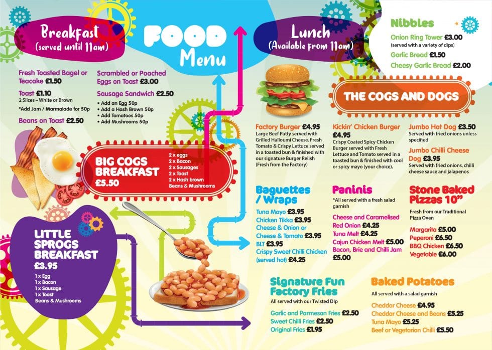 Menu | Fun Factory Play